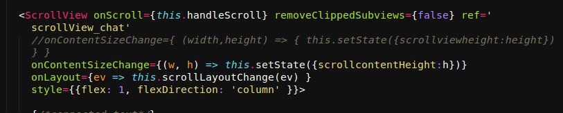 ScrollView fires "onLayout" and "onContentSizeChange" all the time ...
