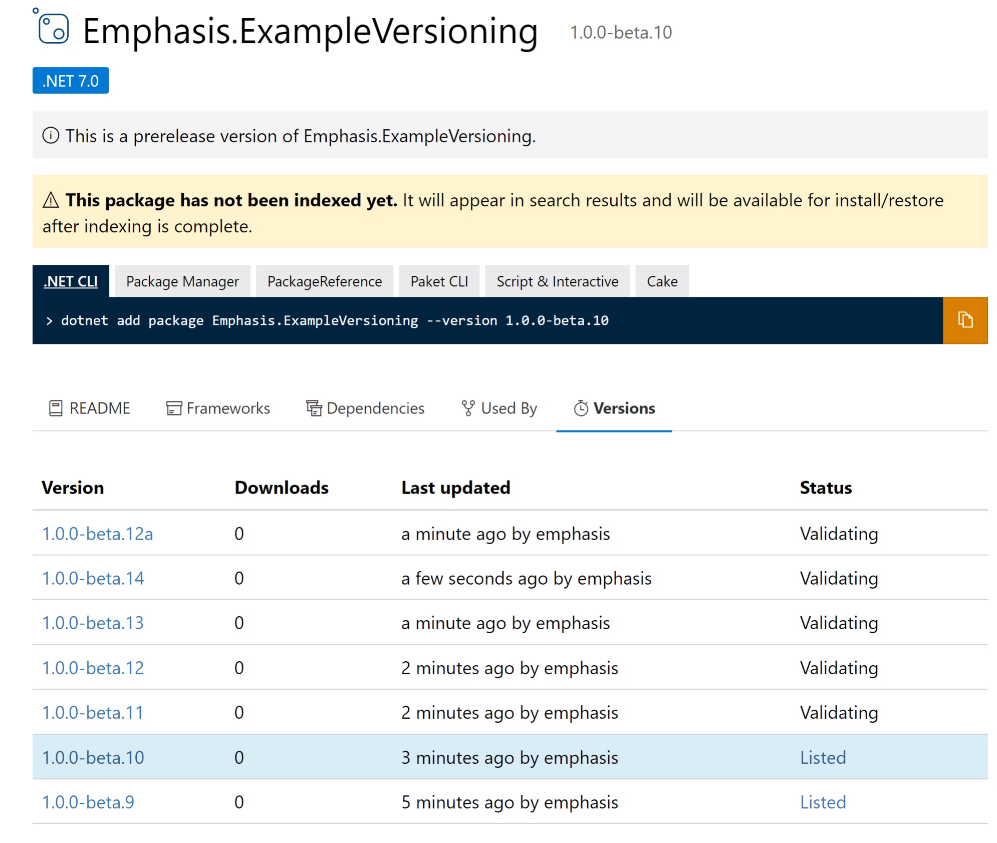 Prerelease version with - should not precede - · Issue #12827 · NuGet/Home · GitHub
