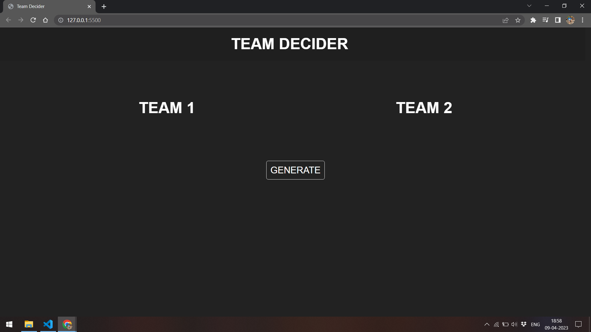 GitHub - Dimri/team-decider: Create two teams of twos out of four players.
