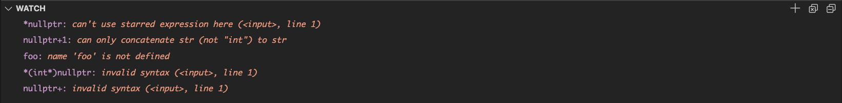Nicer watch window messages with "native" expressions · Issue #440 · vadimcn/codelldb · GitHub