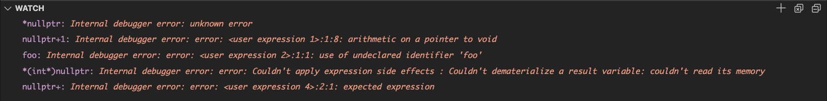 Nicer watch window messages with "native" expressions · Issue #440 · vadimcn/codelldb · GitHub