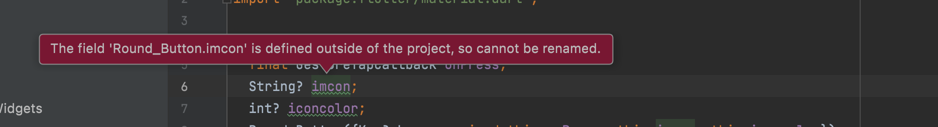 Unable to Extract Widget Android studio ? · Issue #109528 · flutter/flutter · GitHub