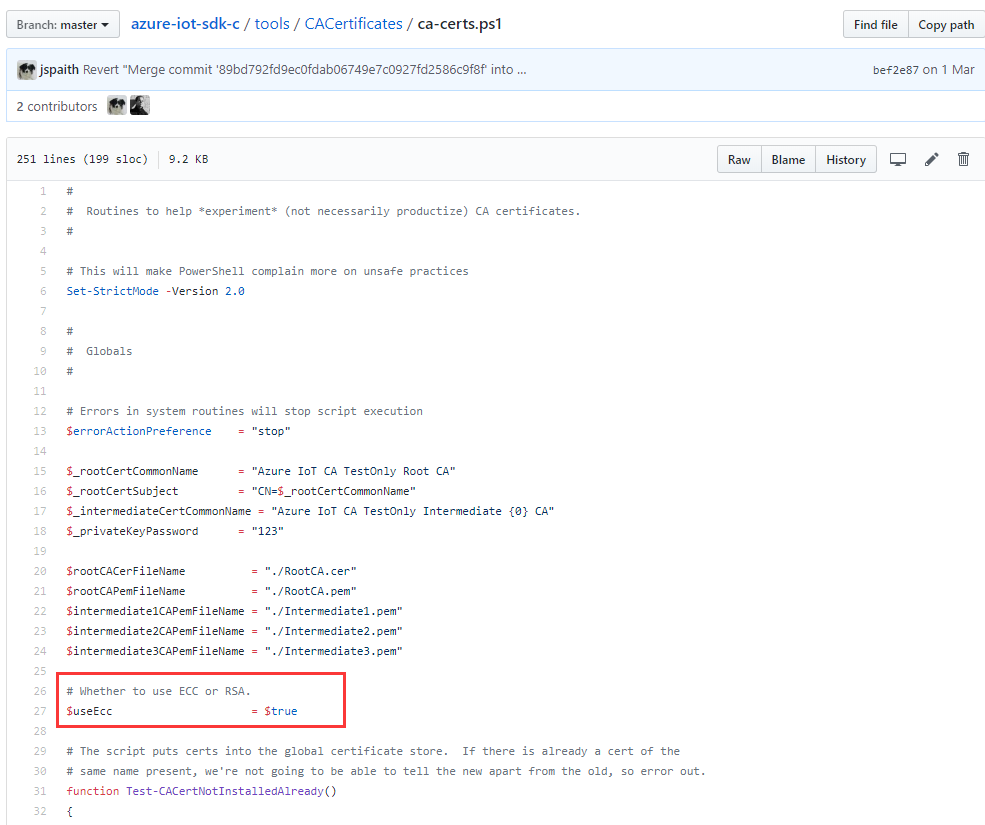 RSA And EC Certificates problem · Issue #256 · Azure/azure-iot-sdk-java ...