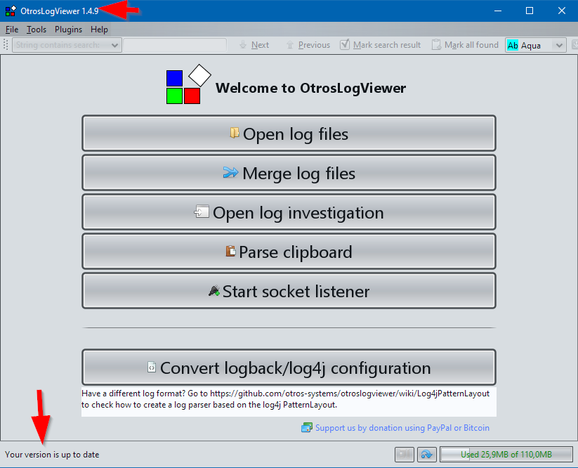 New version detection - error · Issue #546 · otros-systems/otroslogviewer · GitHub