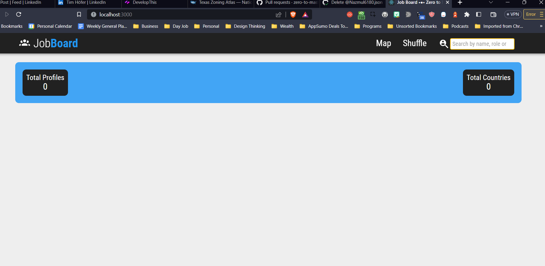 Unable To Load Repo Site Locally · Issue #2740 · zero-to-mastery/ZtM-Job-Board · GitHub