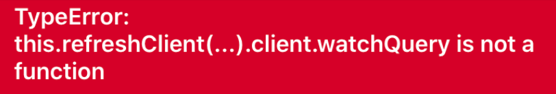 watchQuery is not a function · Issue #3296 · apollographql/react-apollo · GitHub