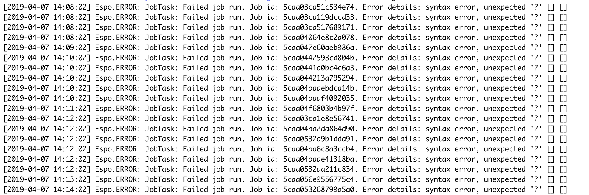 Schedule task Fails · Issue #1283 · espocrm/espocrm · GitHub