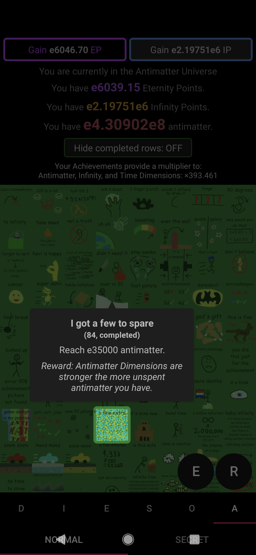 Achievement popup arrow doesn't point to the correct Achievement · Issue #349 · antimatter ...