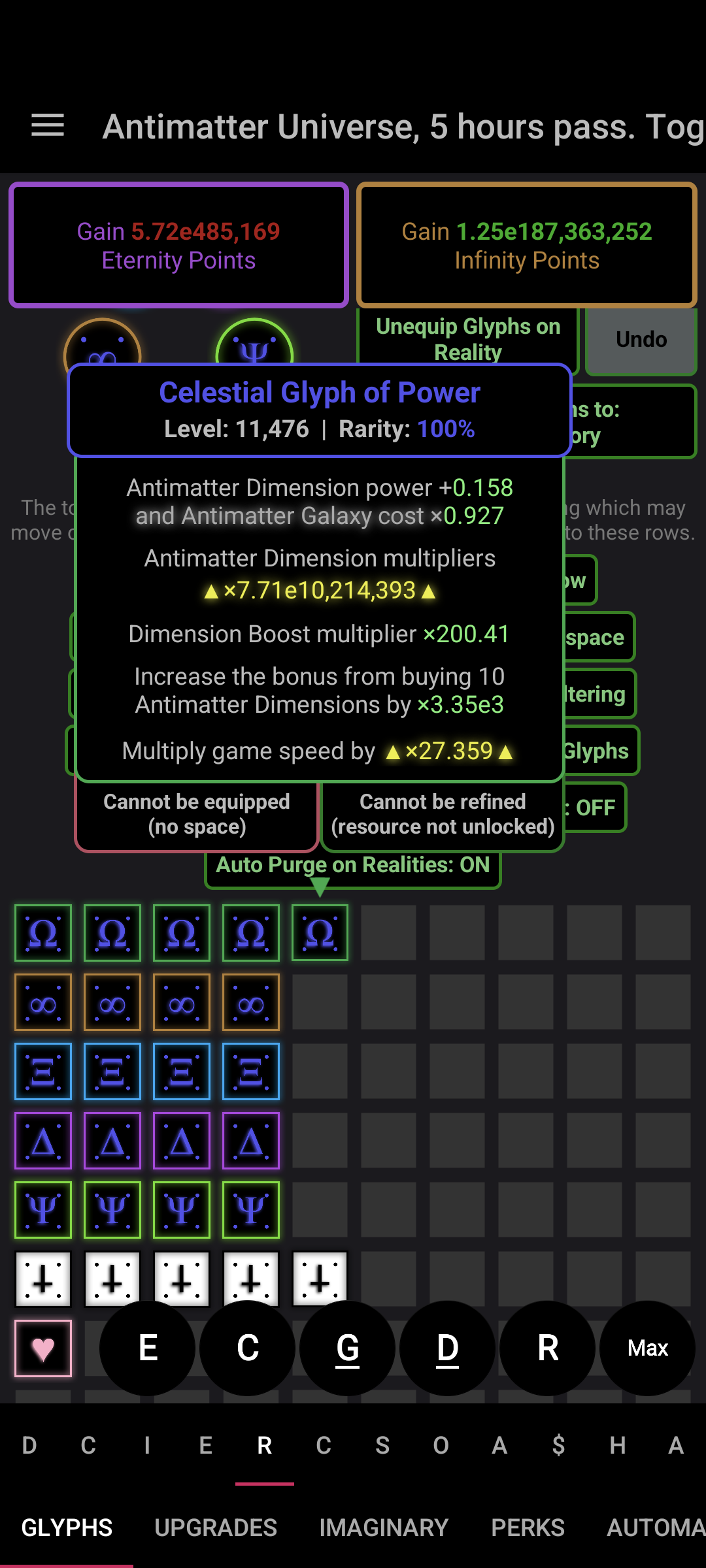 "Cannot be refined" even if it can · Issue #451 · antimatter-dimensions/mobile-issues · GitHub
