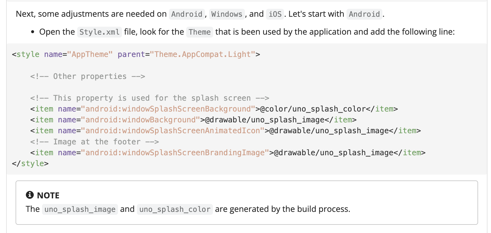 Custom splash screen not working in UNO · Issue #11968 · unoplatform/uno · GitHub