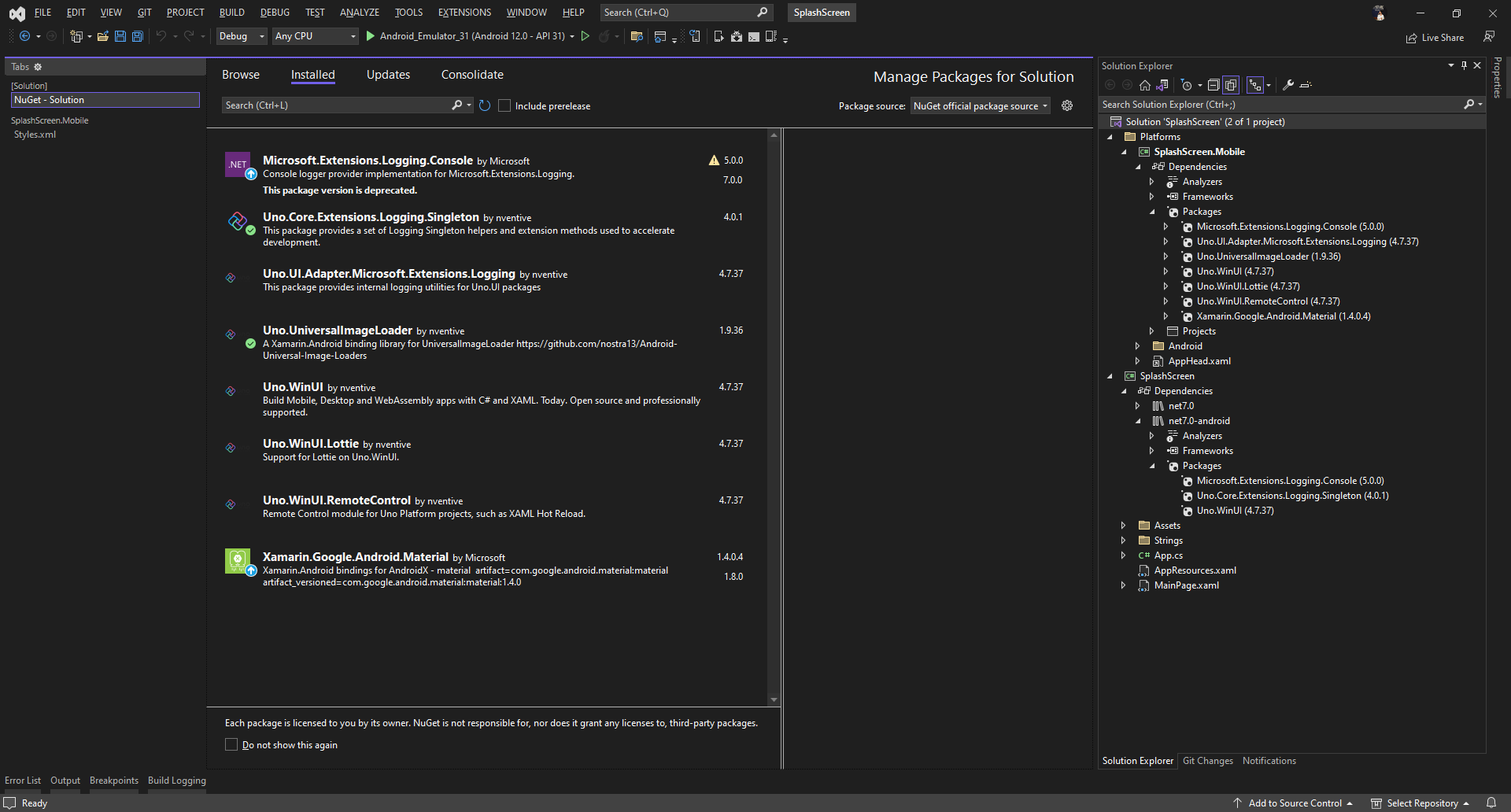 Custom splash screen not working in UNO · Issue #11968 · unoplatform/uno · GitHub