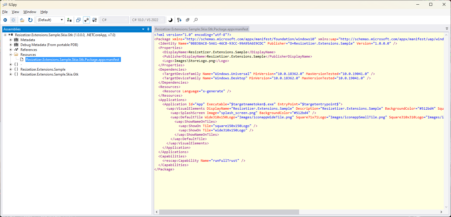 [Skia] Package.appxmanifest incorrectly embedded · Issue #122 · unoplatform/uno.resizetizer · GitHub