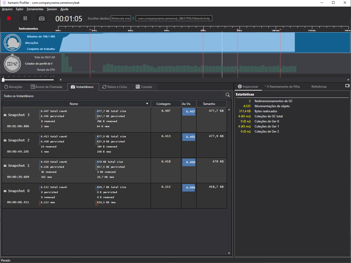 [Bug] Memory leak when using Accelerometer or Gyroscope on Android · Issue #1248 · xamarin ...