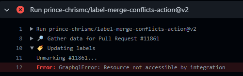 Merge Conflict Label Removal Failing · Issue 11912 · Goonstationgoonstation · Github 