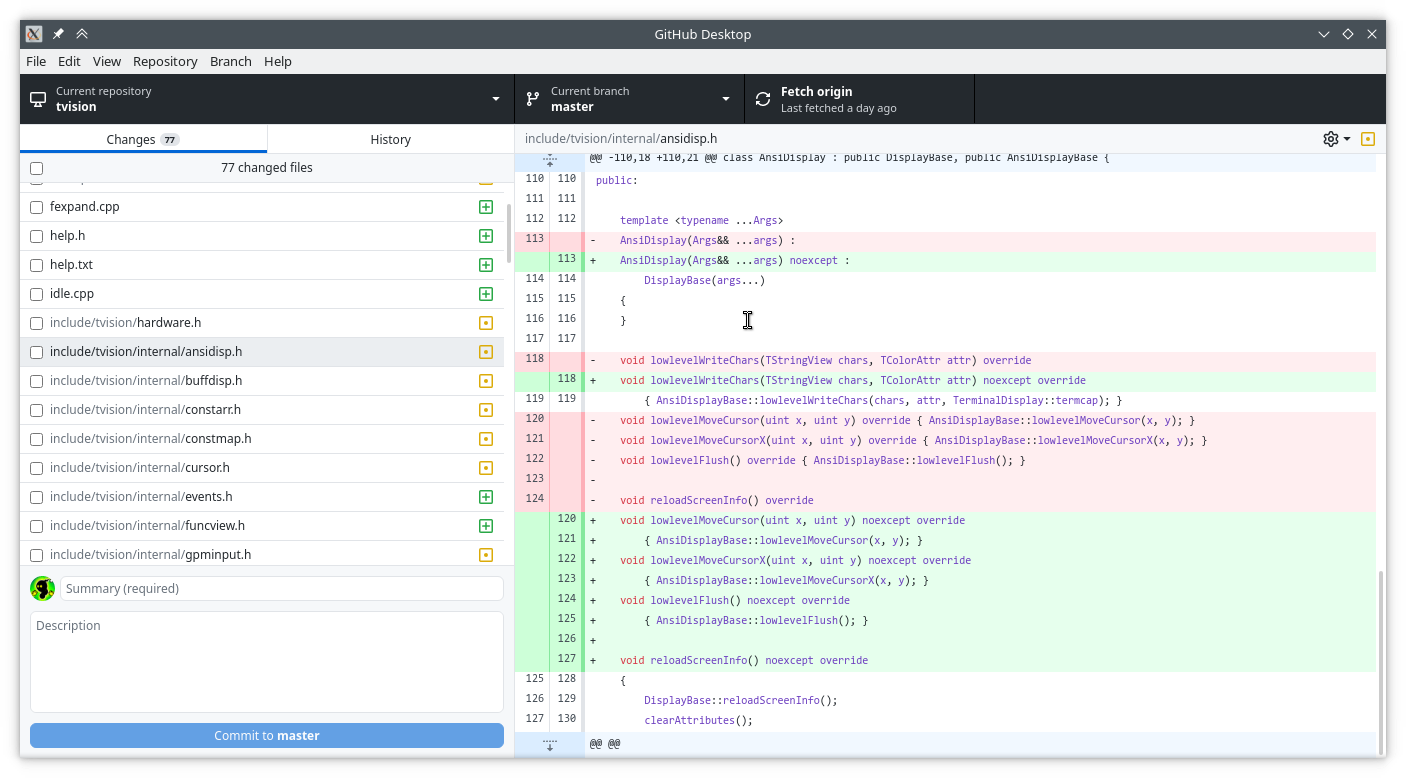 Scroll position is shared across files · Issue #12980 · desktop/desktop ...