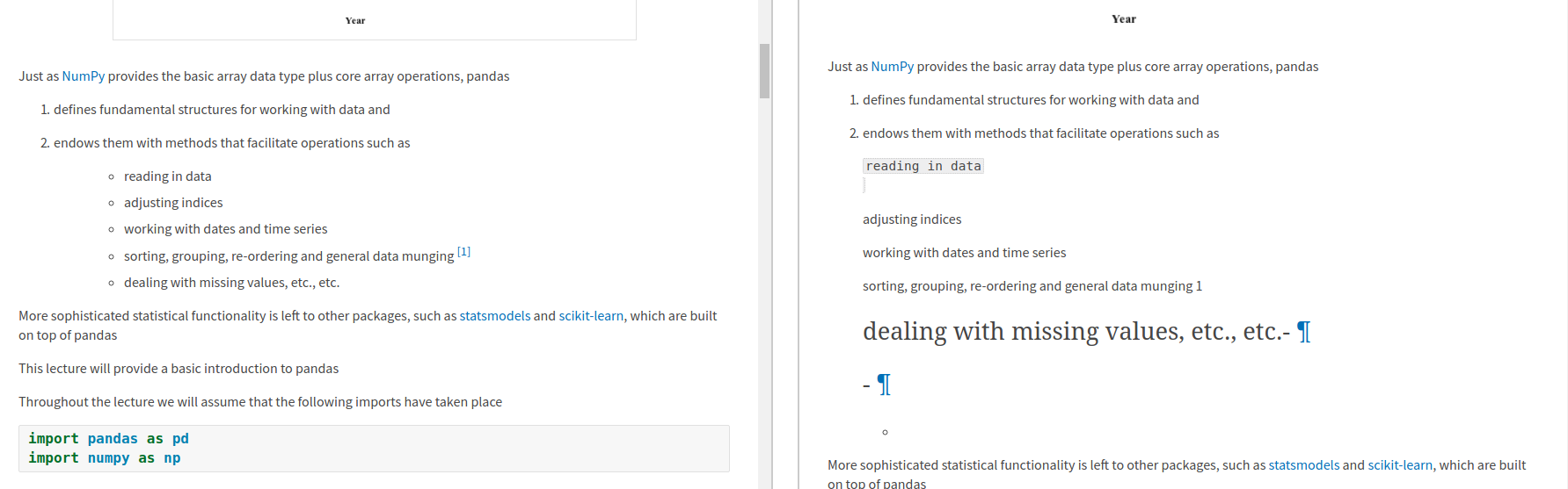 Support for nested lists is incomplete in Jupinx · Issue #4 · QuantEcon/lecture-source-py · GitHub