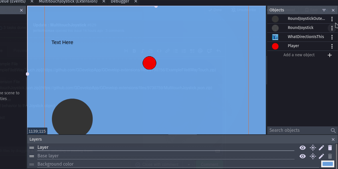 Update : MultitouchJoystick · Issue #629 · GDevelopApp/GDevelop-extensions · GitHub
