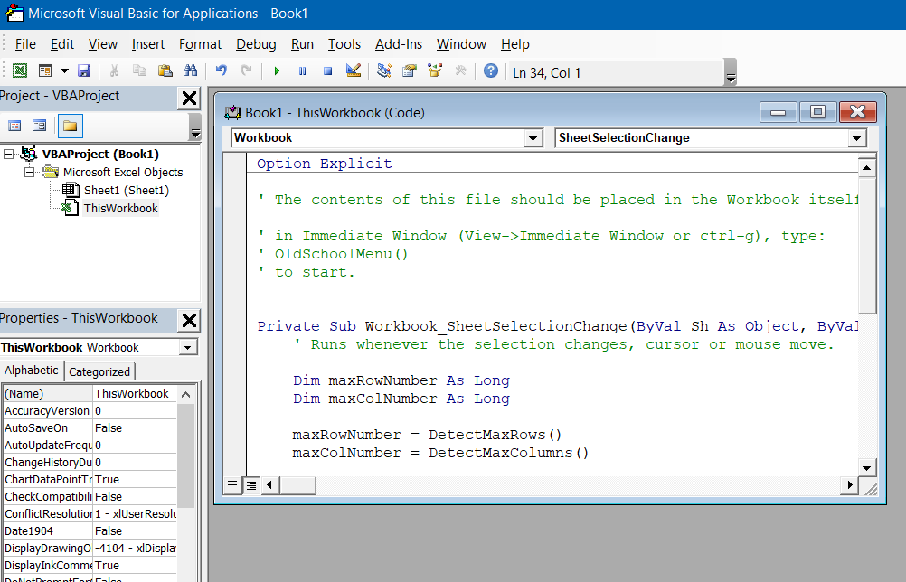 GitHub - caglartoklu/oldschool_sheet: a macro to convert the look of ...