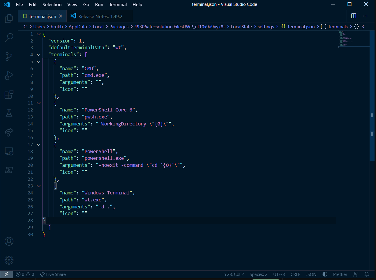 Windows Terminal Preview is not recognized by Files · Issue #2009 ...