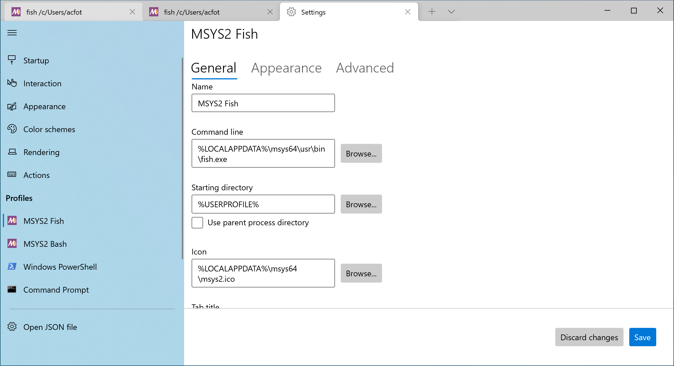 GitHub - openhoangnc/fish4win: Install fish shell for Windows 10 by ...