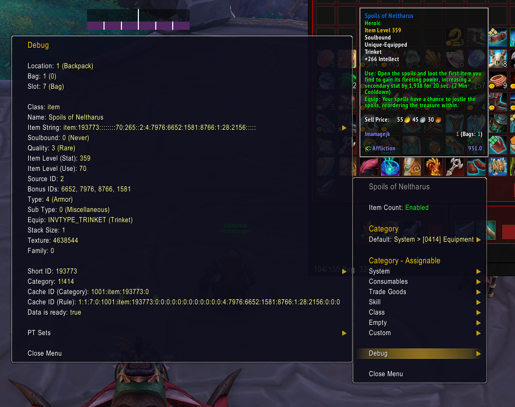 [BUG] Quality Sorting Rule selecting wrong items. · Issue #1710 · arkayenro/arkinventory · GitHub