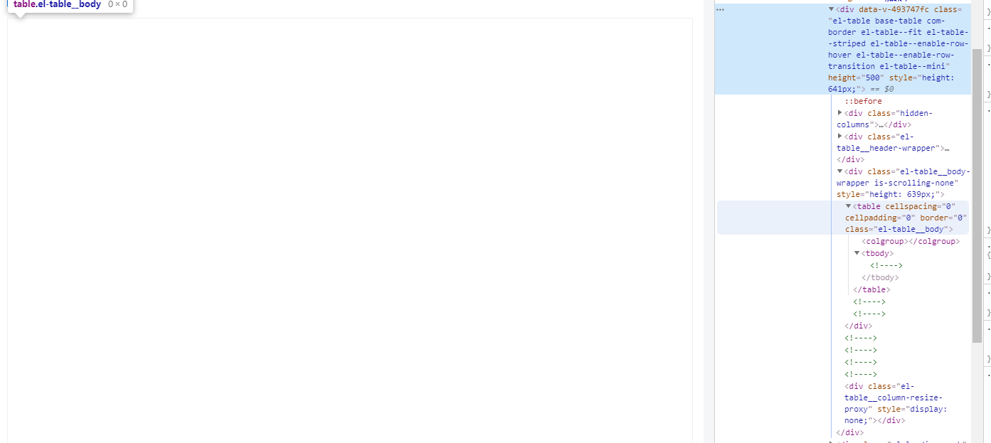 [Feature Request] vue2.7版本中，el-table渲染空白 · Issue #21968 · ElemeFE/element · GitHub