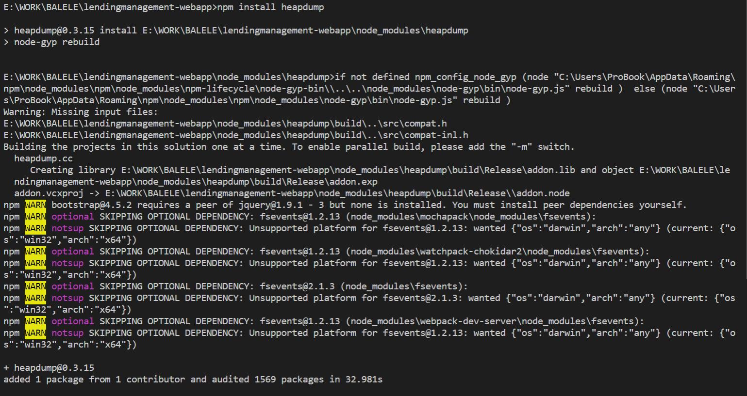 Can't resolve '../build/Debug/addon' · Issue #150 · bnoordhuis/node-heapdump · GitHub