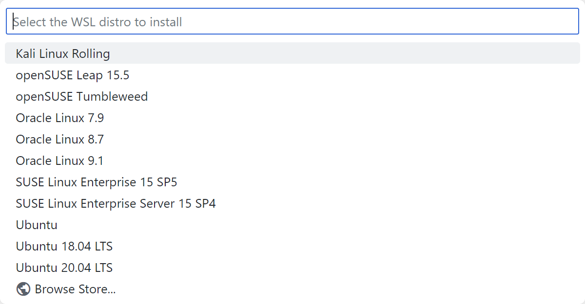 [WSL]: No WSL distros found. New distros can be installed from the Microsoft Store. · Issue ...