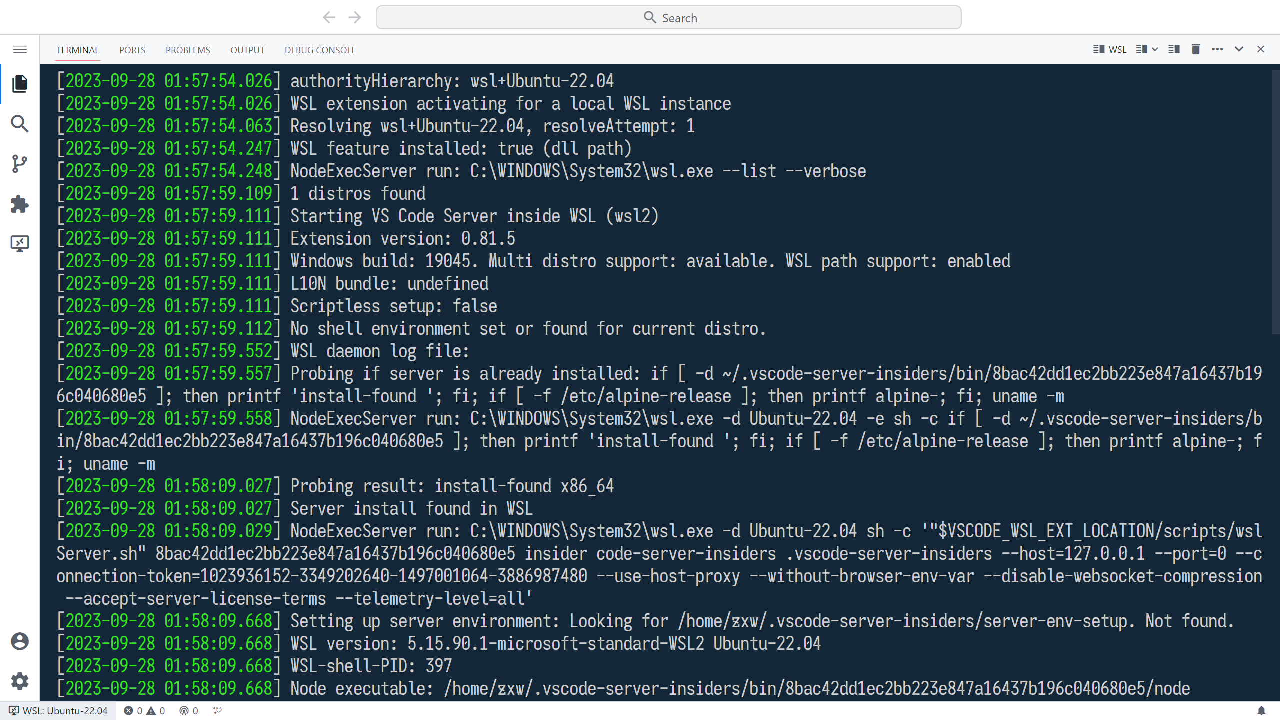 [WSL]: No WSL distros found. New distros can be installed from the Microsoft Store. · Issue ...