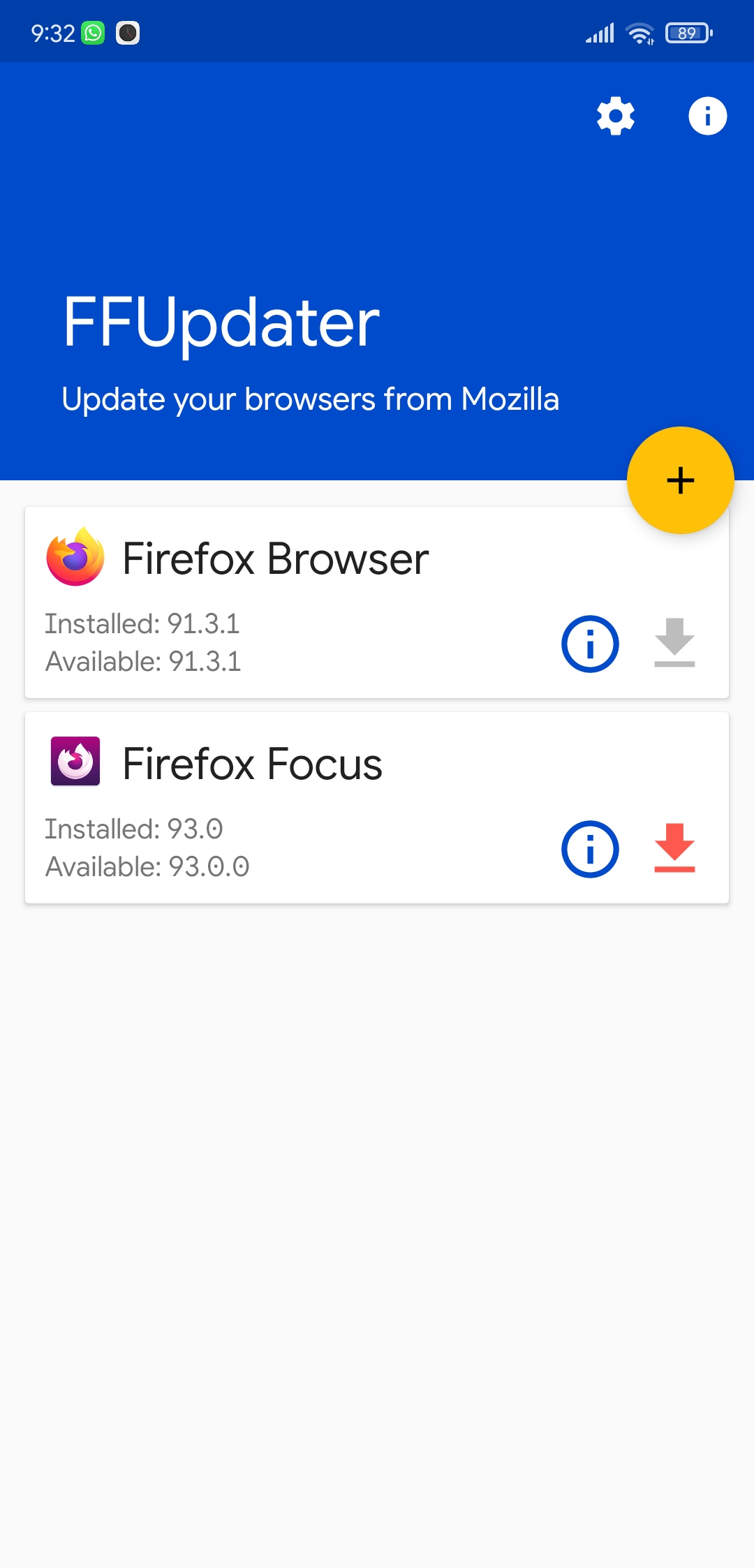 Wrong version of Firefox Focus displayed · Issue #69 · Tobi823/ffupdater · GitHub