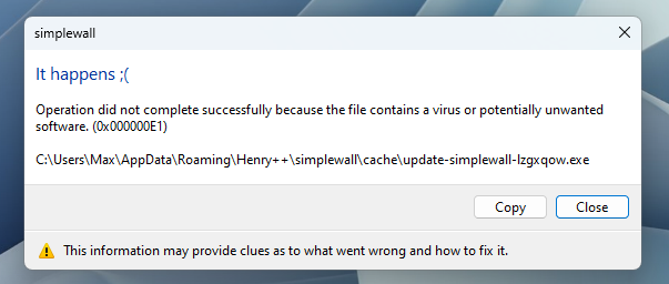 [Bug] 3.7.2 Update Error - Windows Firewall - Trojan · Issue #1561 · henrypp/simplewall · GitHub
