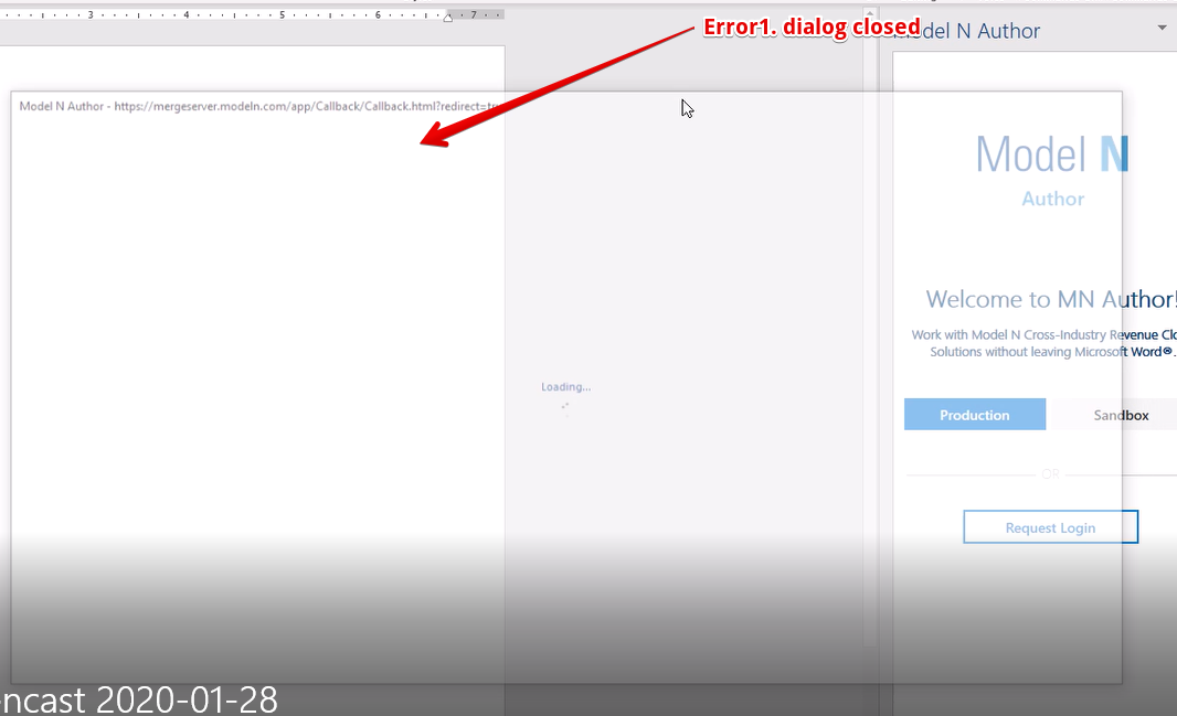 Win10. Word Desktop. Not able to Login in Add-in after Word update ...