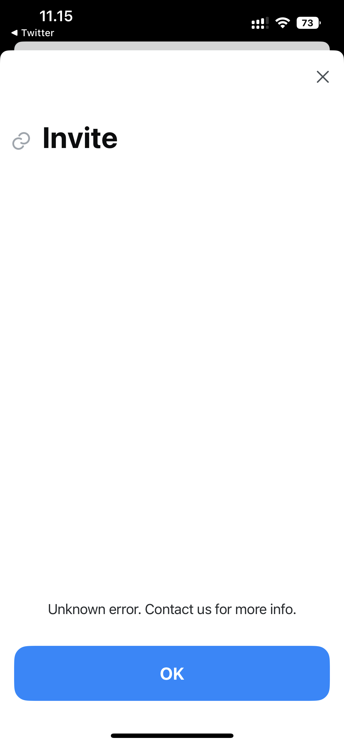 [BUG] Invitation to chat results in "Unknown error" sheet · Issue #118 ...