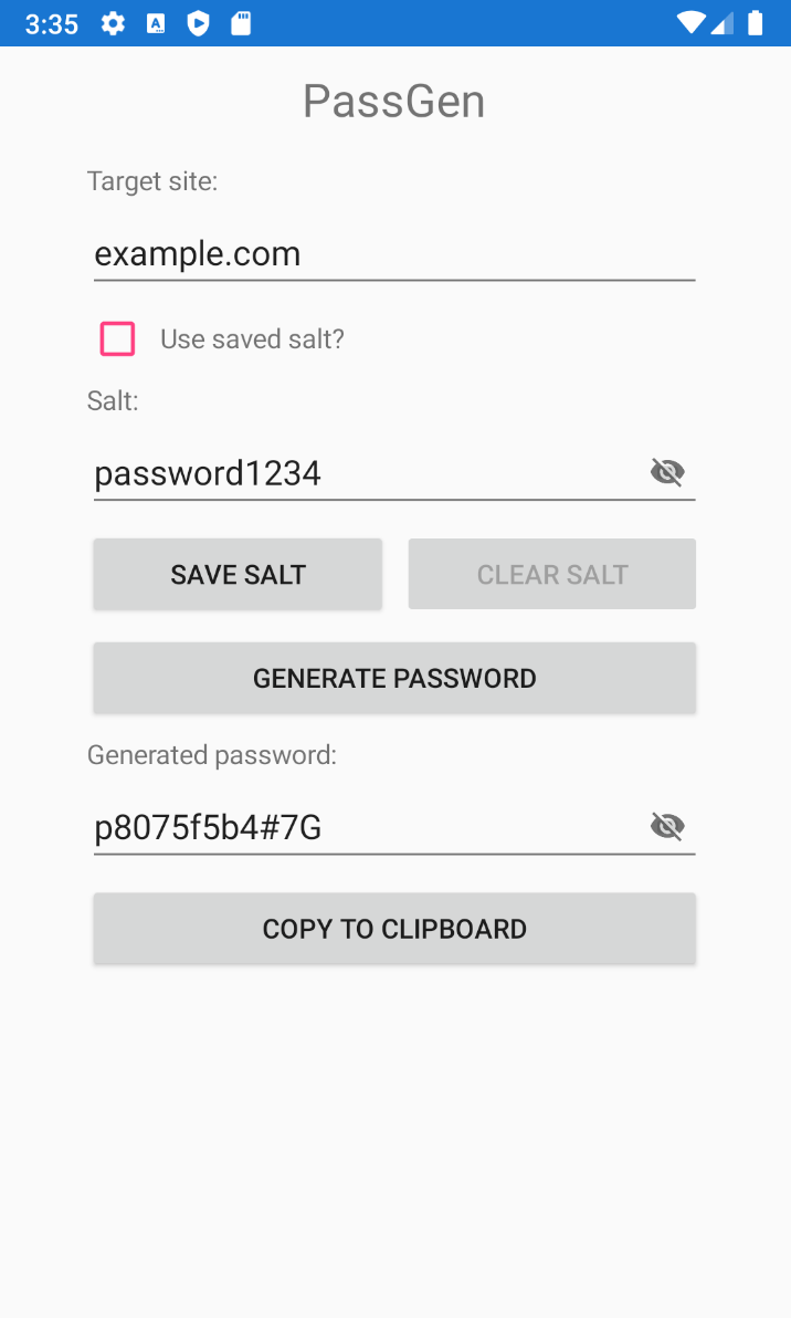 GitHub - SpinDOS/PassGen: Small tool for safe password generation