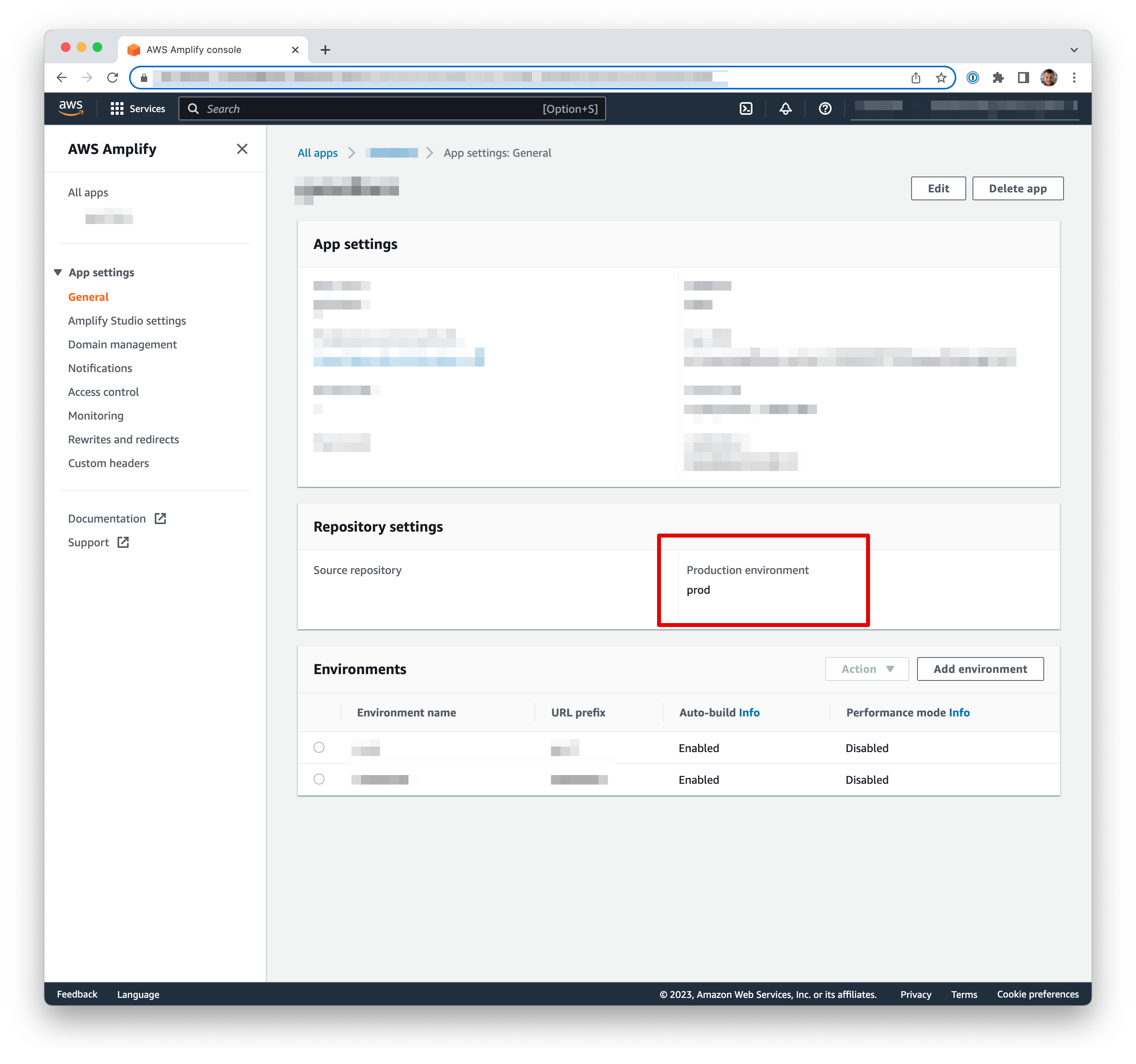 Is there any difference between the "production environment" and other environments? · Issue ...