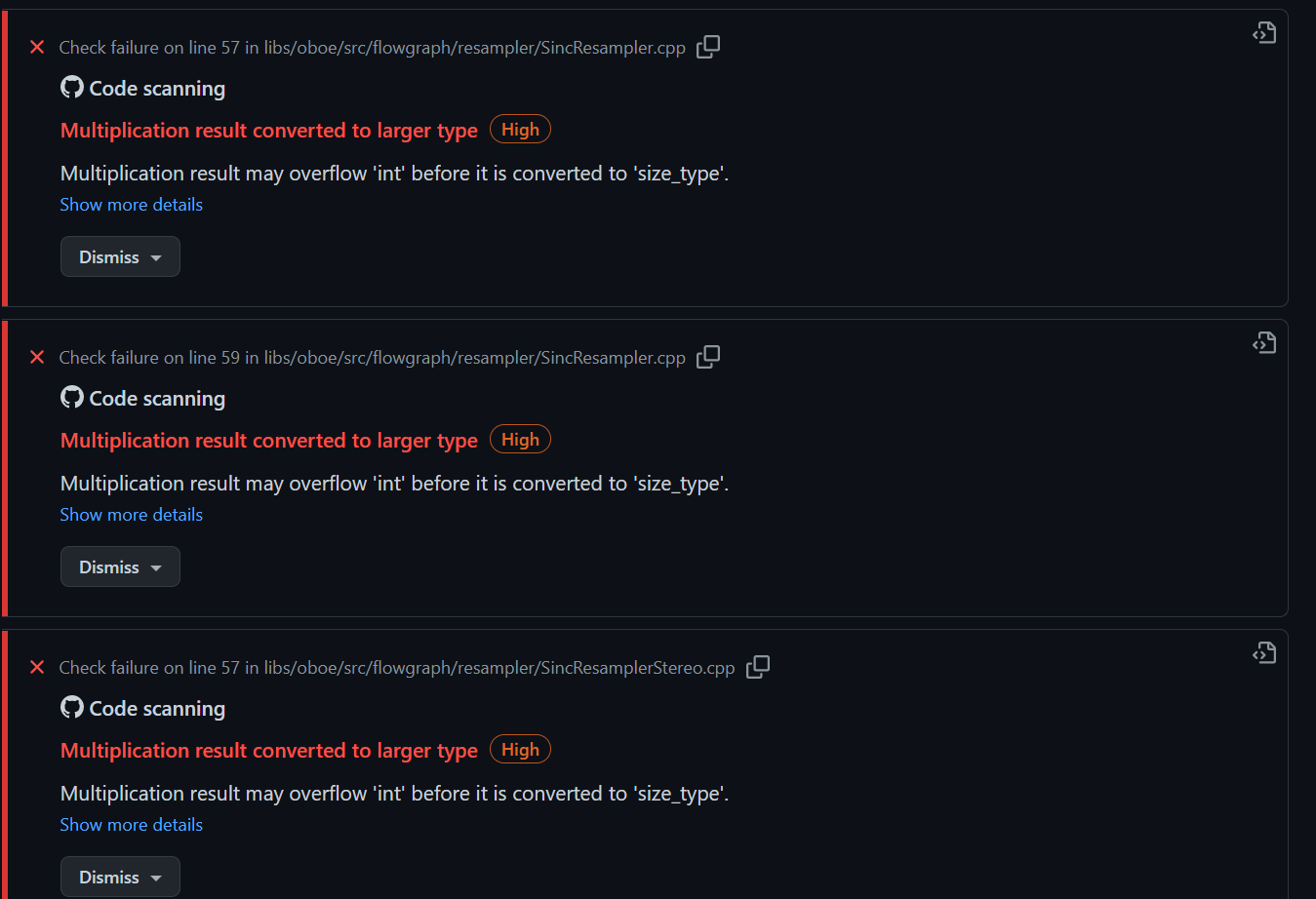 CodeQl gives overflow warning for flowgraph/resampler · Issue #1506 ...