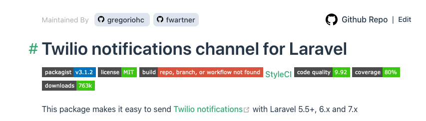 No More Twilio? · Issue #124 · laravel-notification-channels/channels · GitHub