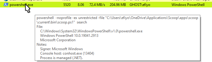 [Bug] Scoop powershell in the background using a lot of resources · Issue #5609 · ScoopInstaller ...