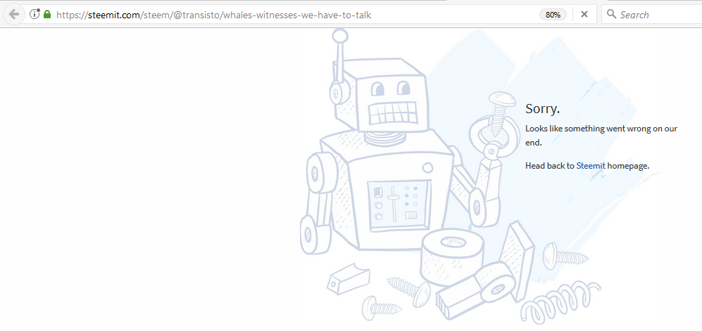 Steemit shows error page before post loads · Issue #2015 · steemit/condenser · GitHub
