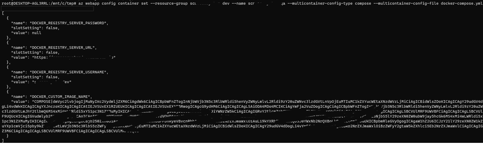 webapp: Multi- container quickstart is broken from CLI · Issue #14208 · Azure/azure-cli · GitHub