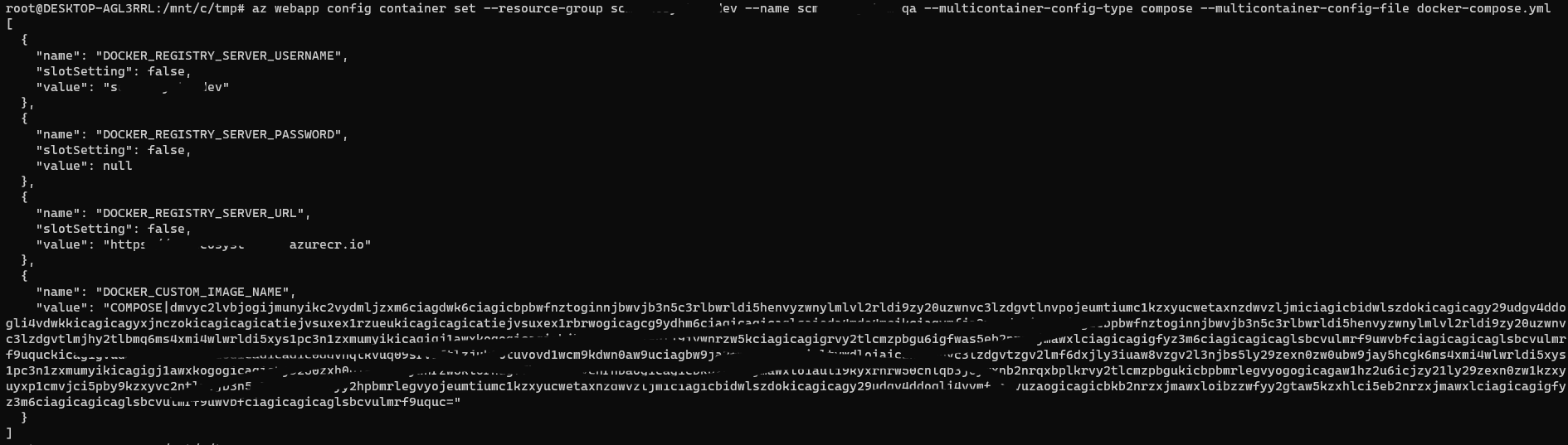 webapp: Multi- container quickstart is broken from CLI · Issue #14208 · Azure/azure-cli · GitHub