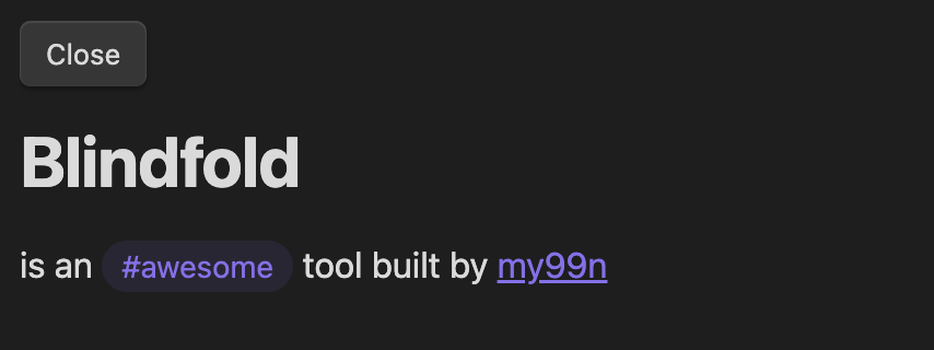 GitHub - vzsky/blindfold-obsidian: blindfold allows folding text by making it complete hidden.