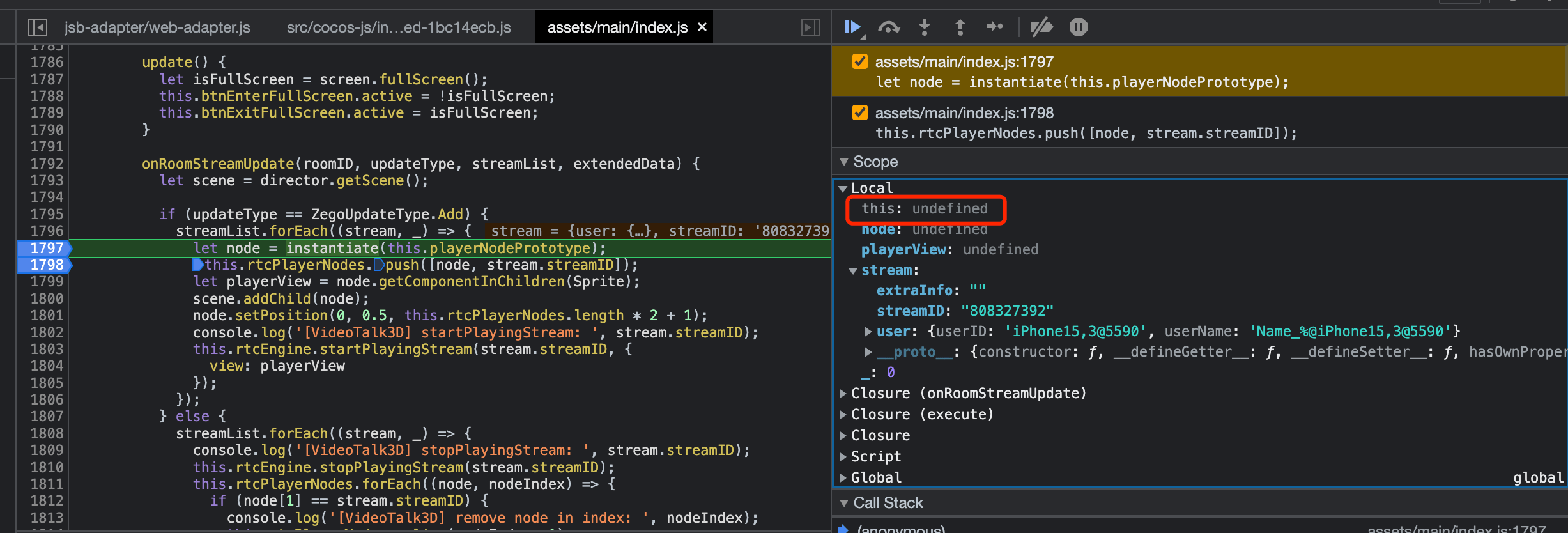 [3.6.2] "sebind::callFunction" is missing a parameter for "this" object · Issue #13444 · cocos ...