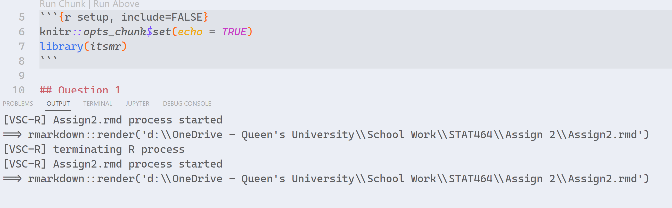 rmarkdown knit stucks when using background process · Issue #1243 · REditorSupport/vscode-R · GitHub