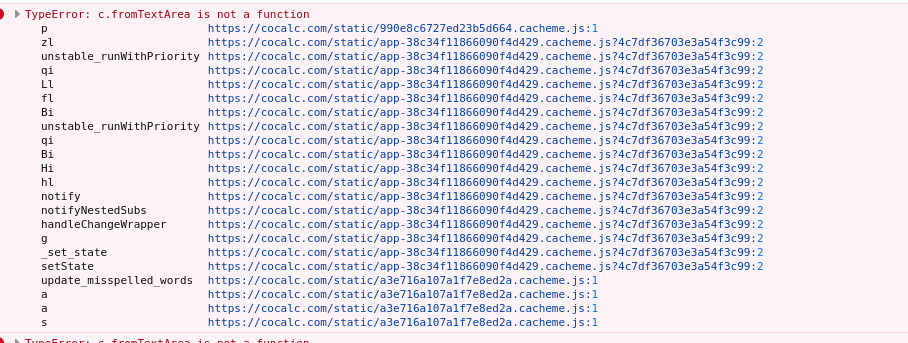 crash (blank white page) during spellcheck · Issue #5390 · sagemathinc/cocalc · GitHub