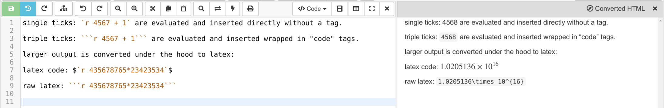 rmarkdown semantic difference between single and triple backticks · Issue #5071 · prettier ...