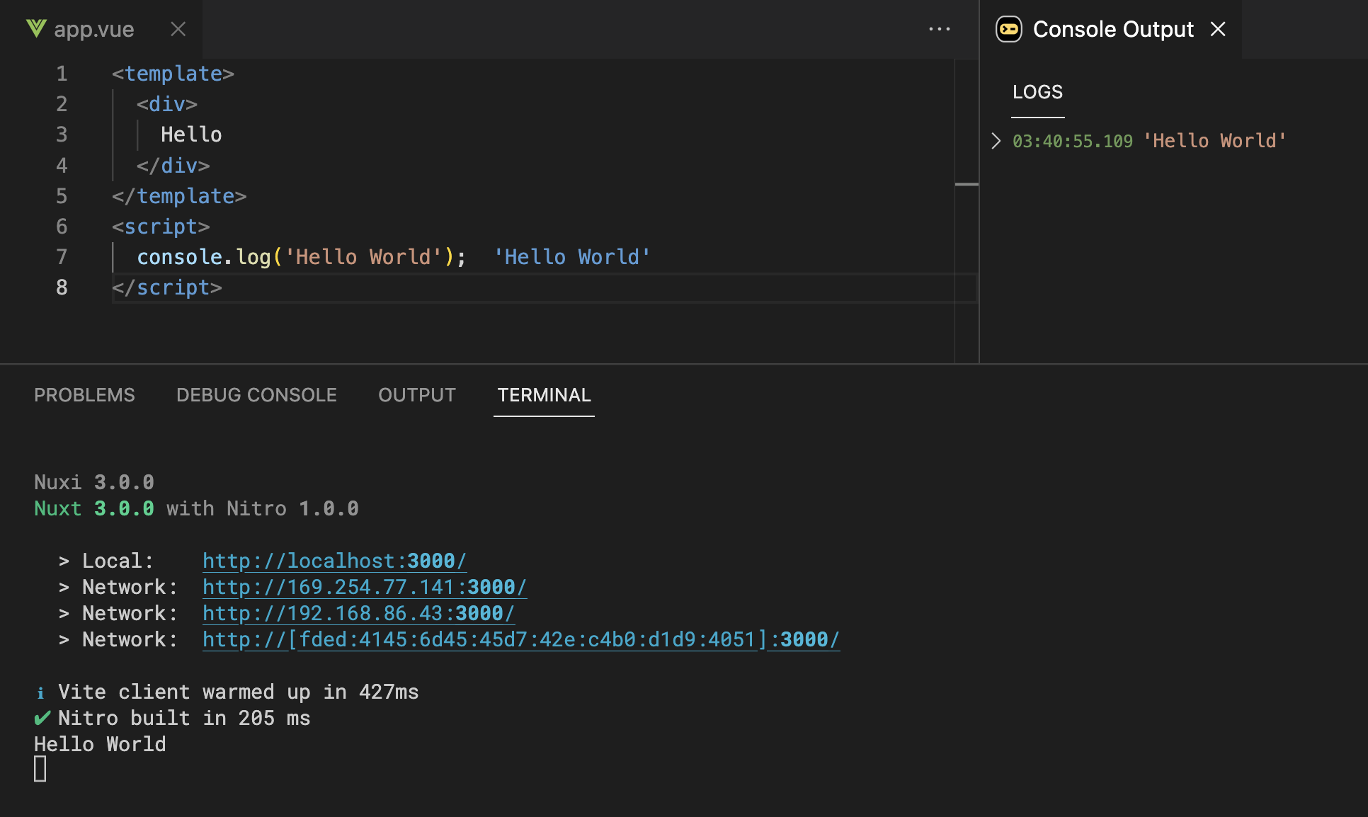 Nuxt 3 Support · Issue #20 · wallabyjs/console-ninja · GitHub