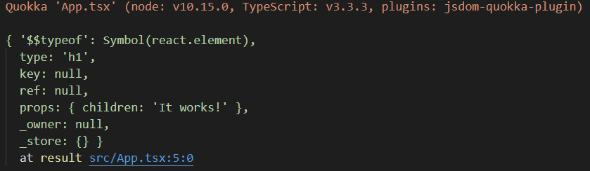 Doesn't work with TypeScript and JSX · Issue #340 · wallabyjs/quokka · GitHub