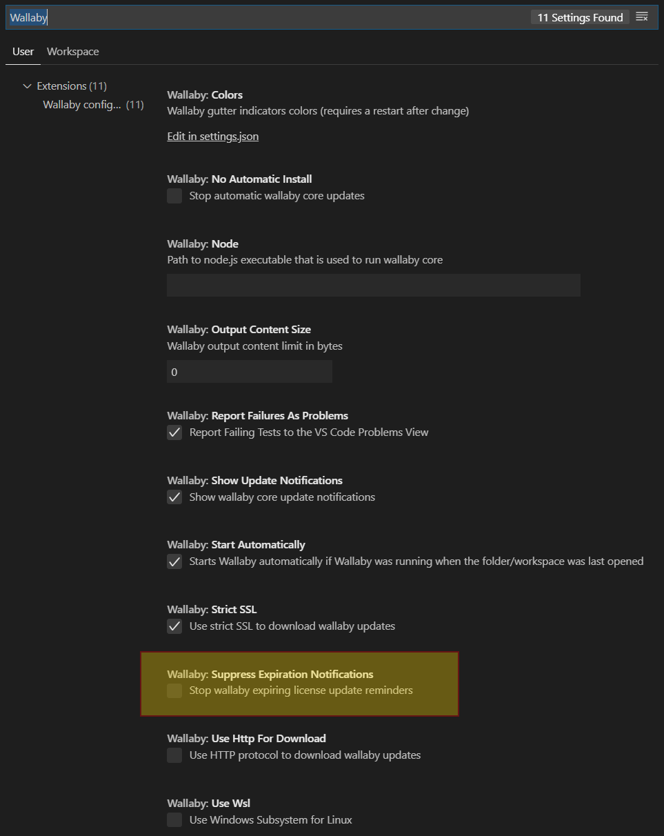 Keep showing notification on start even if "wallaby.showUpdateNotifications": false · Issue ...