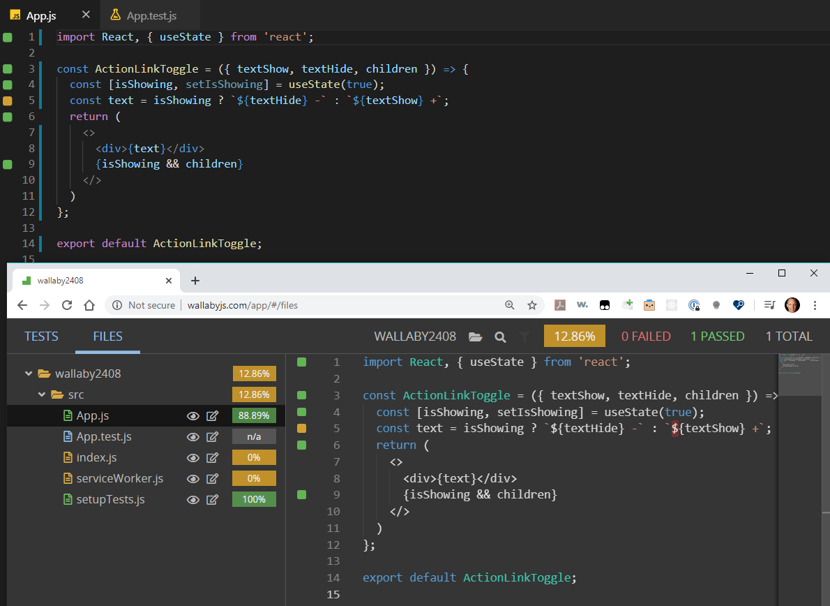 Invalid Code Coverage for Ternary Statements · Issue #2408 · wallabyjs/public · GitHub